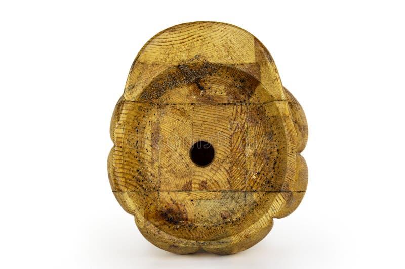 Wooden Hat Block Form for Shaping Caps. Millinery Tool on White Stock ...