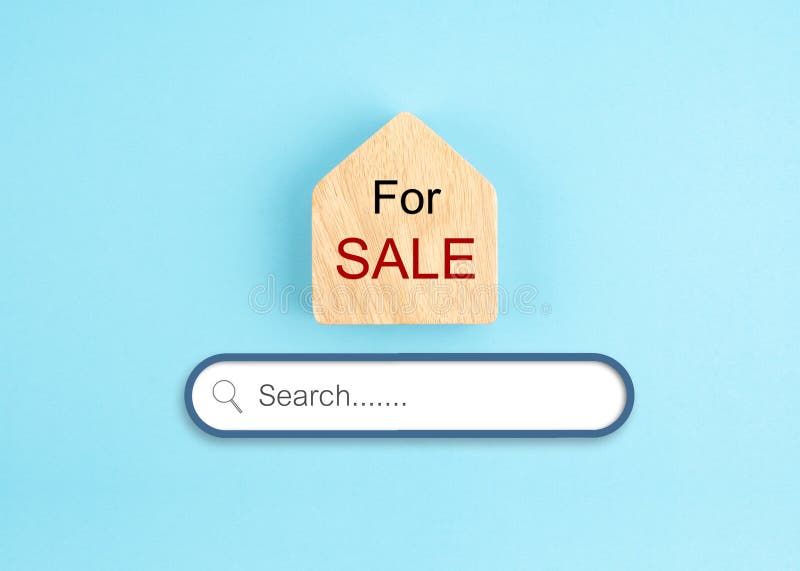 Wooden Home Model for Sale with Search Bar Internet Browser Engine ...