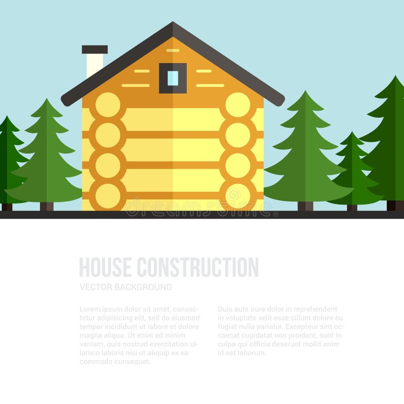 Wooden House Building stock vector. Illustration of isolated - 60209933