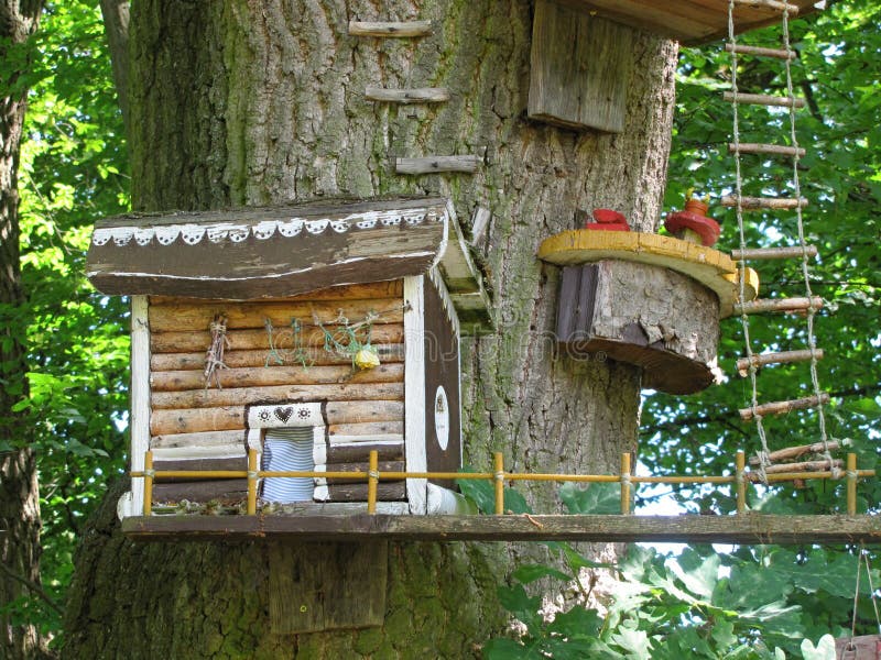 Wooden house of elves stock photo. Image of treenweekend - 130319702