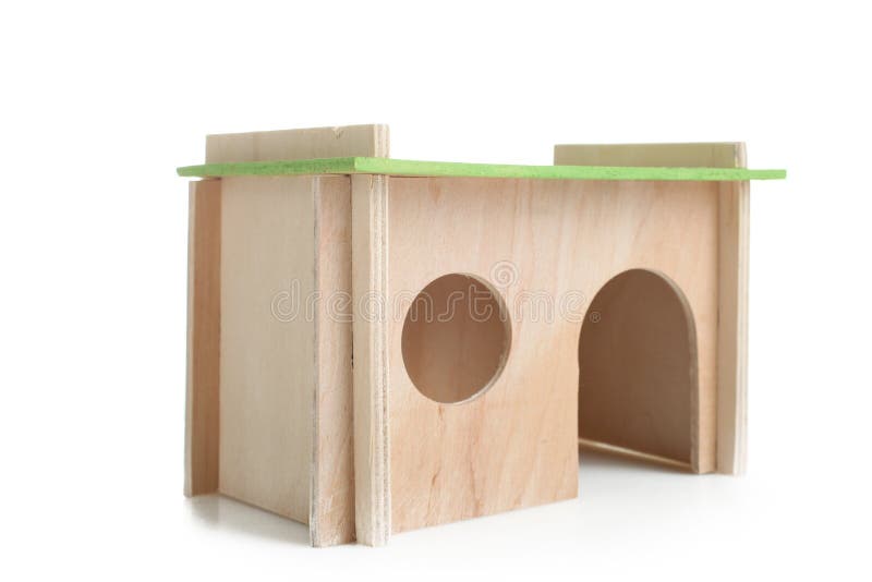 Wooden house for rat stock image. Image of isolated - 100703773