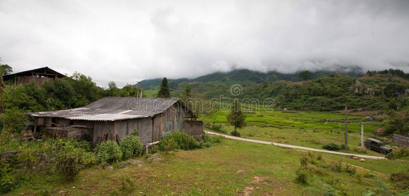 Wooden house, Vietnam stock image. Image of asian, indochina - 17133141