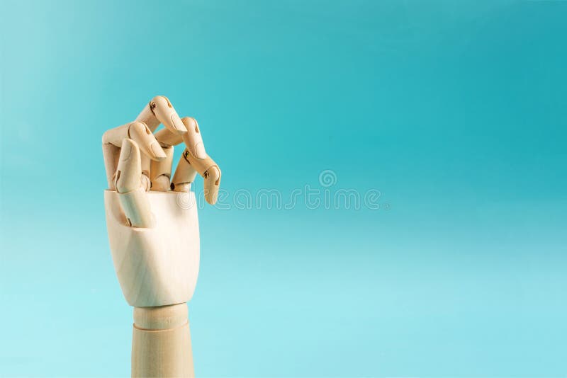 A Wooden Human Hand Depicting Claws Stock Image - Image of empty ...