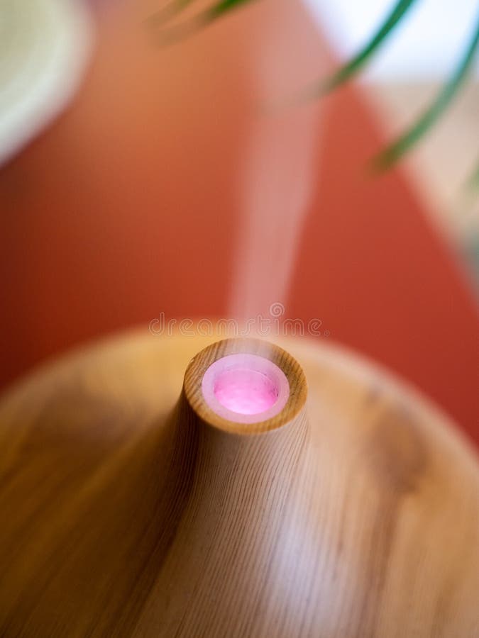Wooden Humidifier on a Table Stock Image - Image of fresh, water: 253083079