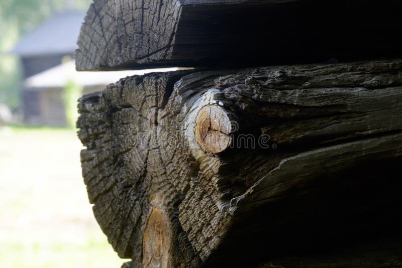Wooden hut element stock image. Image of beauty, nature - 73629151