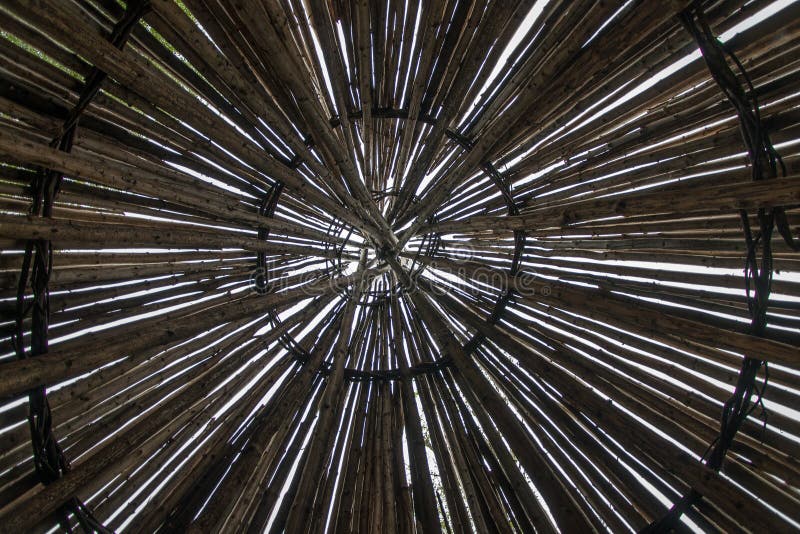 Wooden hut. stock image. Image of texture, craft, surface - 96914533