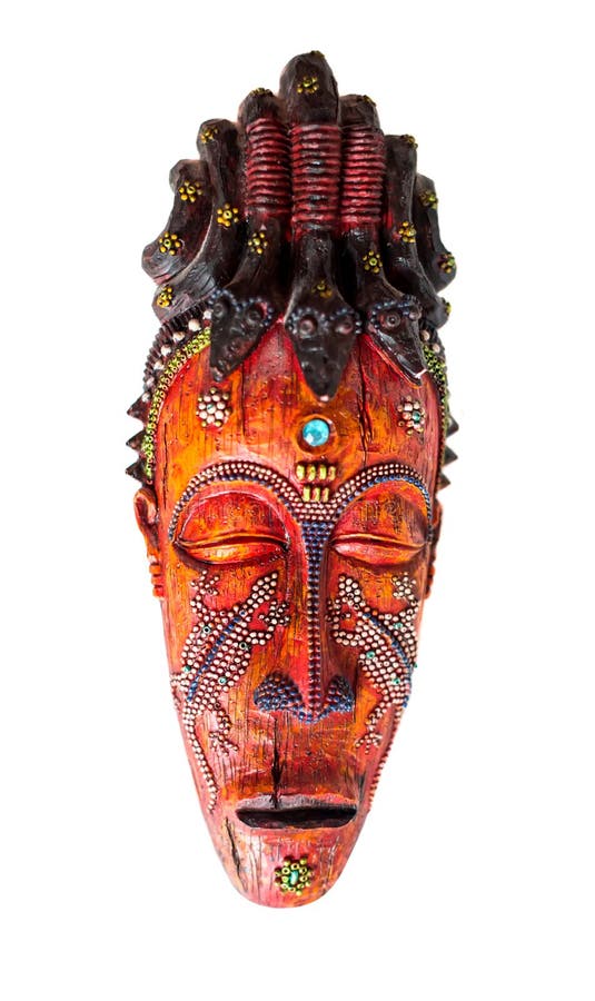 Wooden idol mask stock image. Image of abstract, australia - 63791389