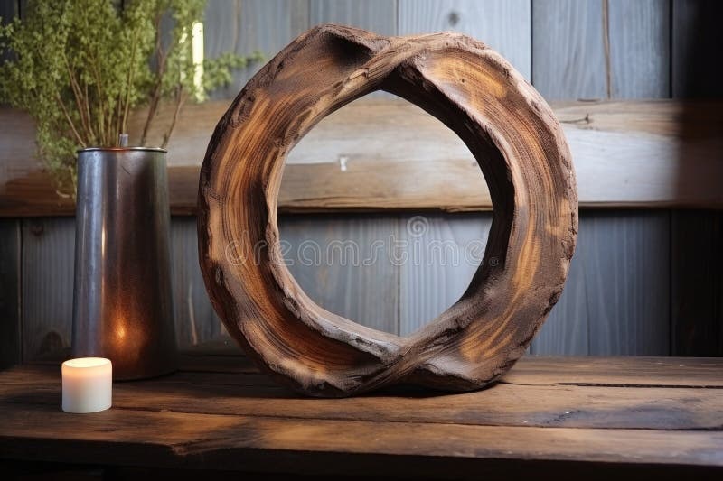 A Wooden Infinity Sign As a Rustic Home Decoration Piece Stock Image ...