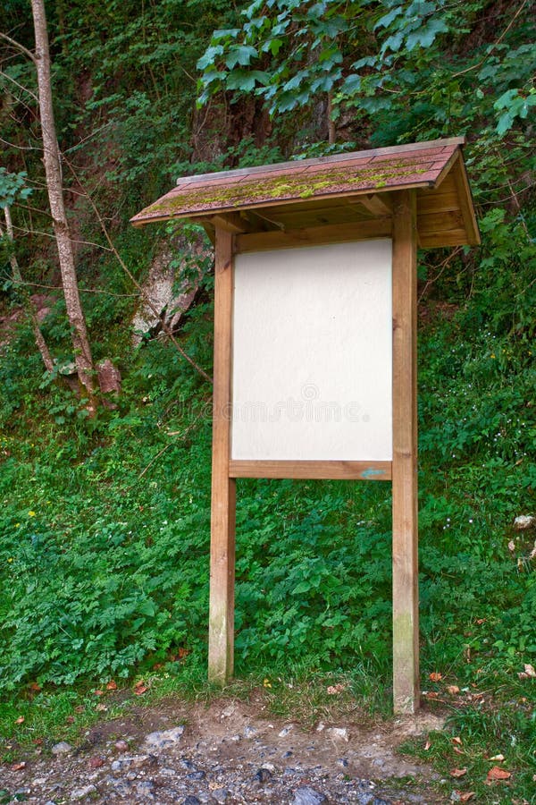Wooden information panel stock image. Image of empty - 27615249