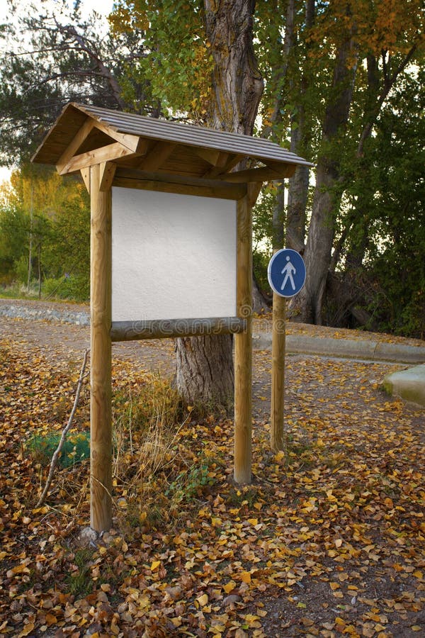 Information Panel In National Park Stock Photo - Image of guidance ...