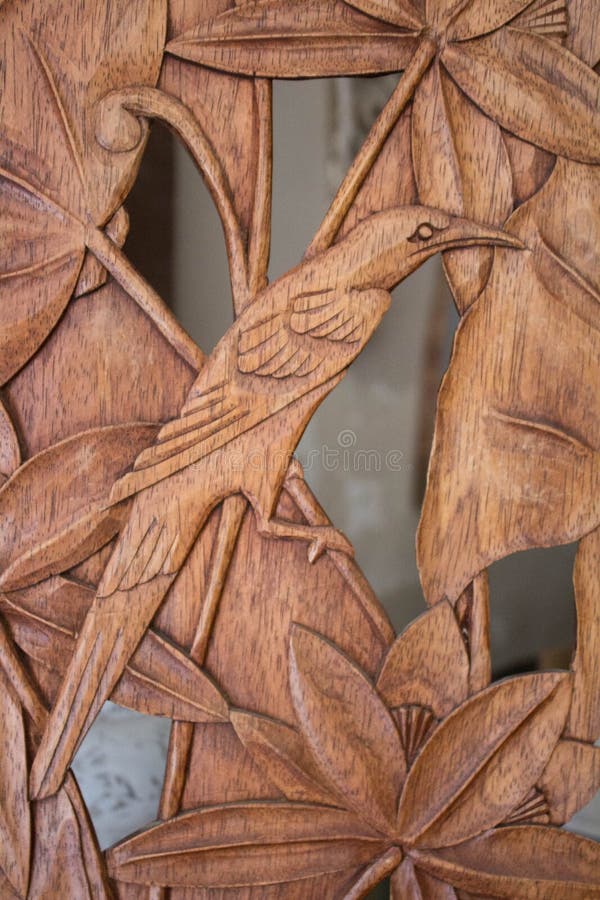 Wooden Inlay of a Stylized Bird Stock Photo - Image of back, house ...