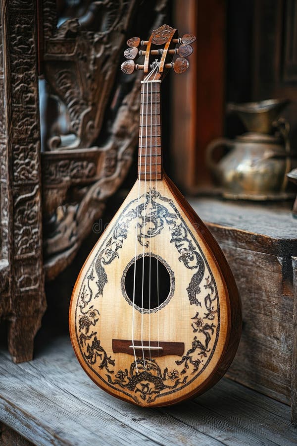 Wooden Instrument on Wooden Table Stock Photo - Image of vintage, maker ...