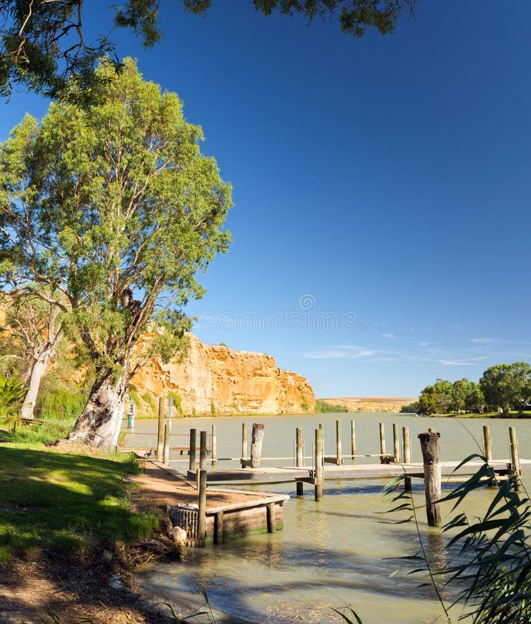 Murray River Jetty stock image. Image of country, houseboating - 29898429