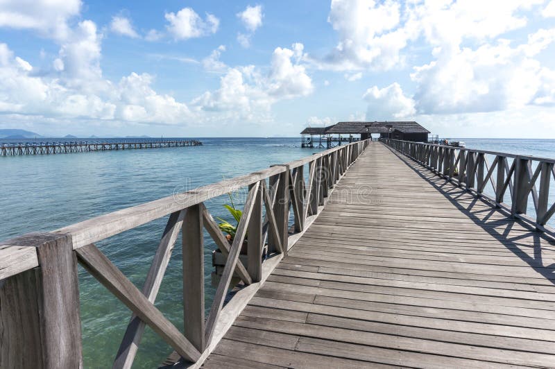 Wooden jetty stock photo. Image of caribbean, deck, holiday - 58592438