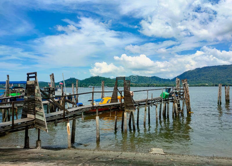 A Wooden Jetty Whose Passage Has Been Locked so that Foreigners Do Not ...