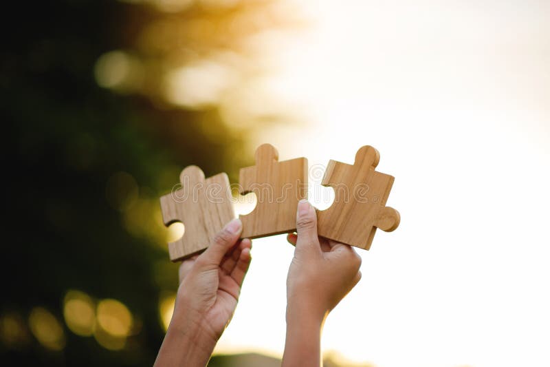 Jigsaw Puzzle, Cooperation and Teamwork, Sharing and Success in Work ...