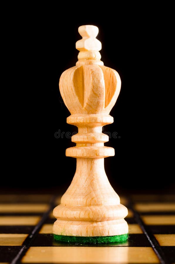 Two Wooden King Chess Pieces on White Stock Photo - Image of king ...