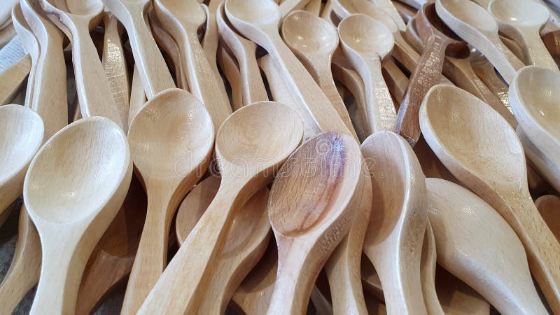 Wooden Kitchen Appliances, and Wooden Spoons. Organic Tools Stock Photo ...
