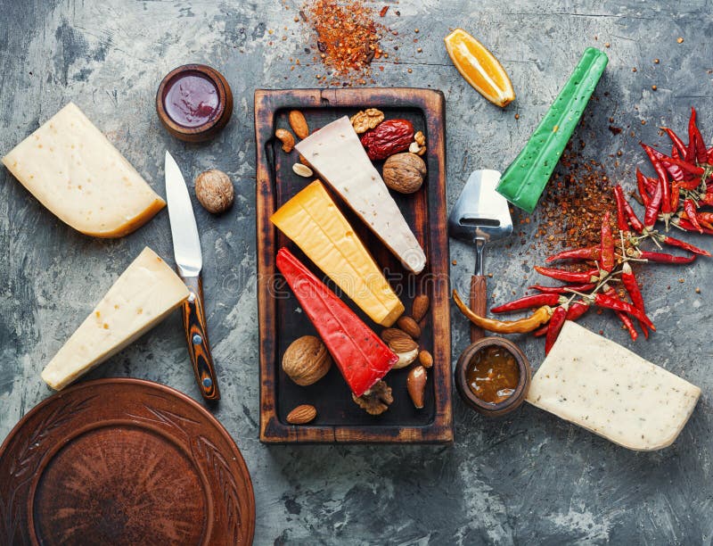 Delicious Cheese on the Table Stock Photo - Image of nutrition ...