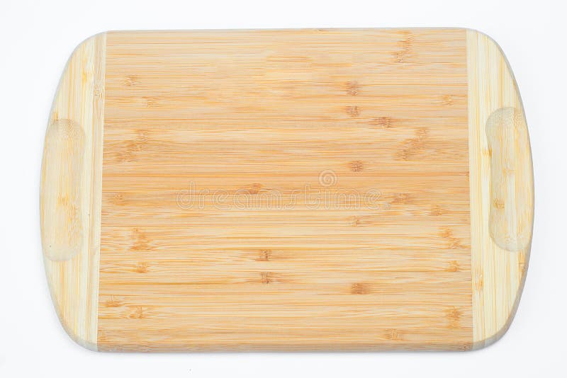 Wooden Kitchen Board, on White Background Stock Image - Image of chic ...