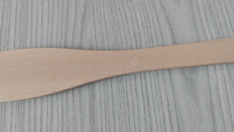 Wooden Kitchen Spatula on the Table Stock Video - Video of home ...