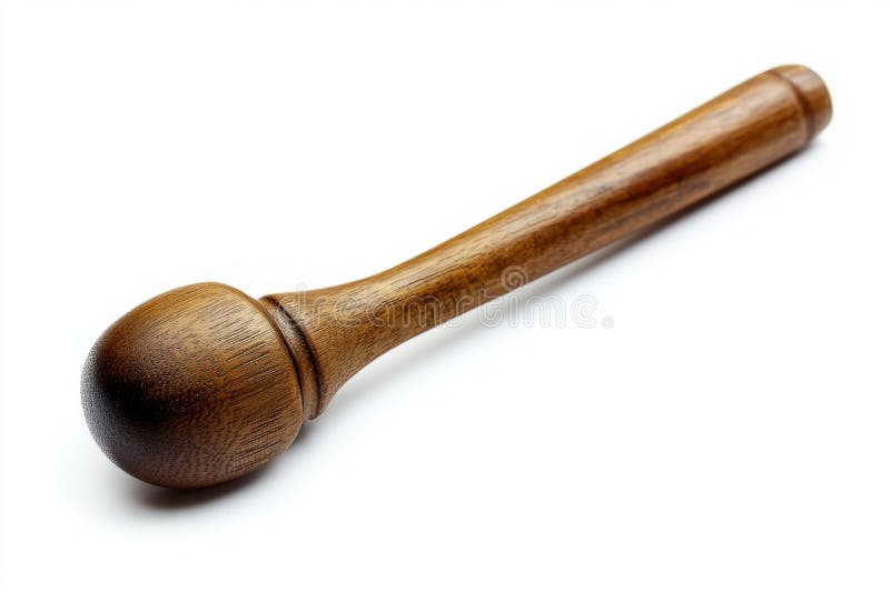 Wooden Kitchen Tool with a Rounded End. Ideal for Cooking and Preparing ...