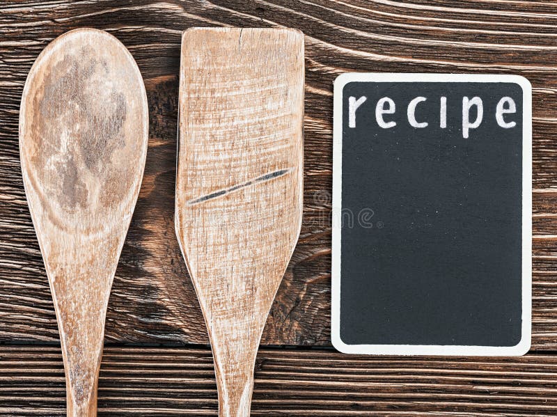 Wooden kitchen utensils stock image. Image of food, recipe - 40156221