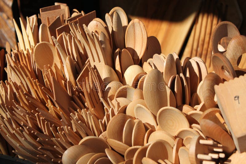 Wooden kitchenware stock image. Image of nature, macro - 20053915