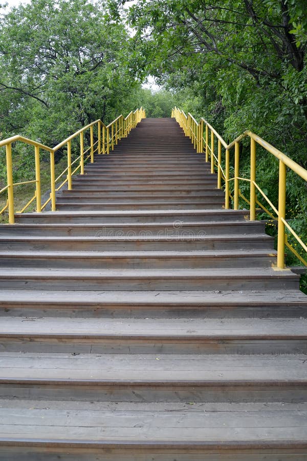 Yellow handrail stock photo. Image of grunge, build - 277830208