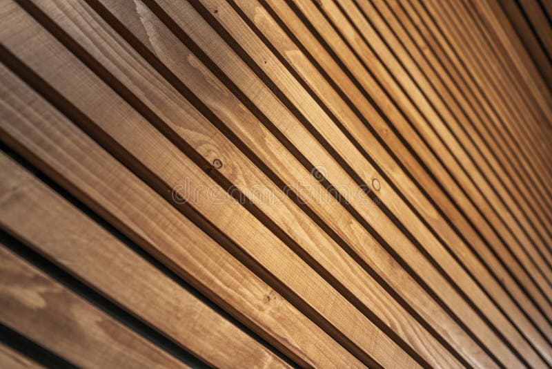 Wooden Lamellas Decorative Wall Stock Photo - Image of panel, lamellas ...