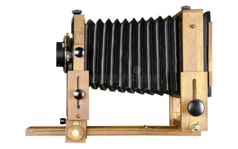 Large Format 4 X 5 Professional Analog View Camera with Lens Side View ...