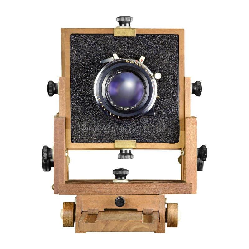 Large Format 4 X 5 Professional Analog View Camera with Lens Stock ...
