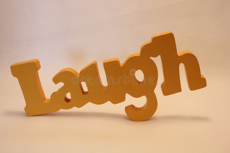Wooden laugh sign stock image. Image of color, sign, spring - 52030749