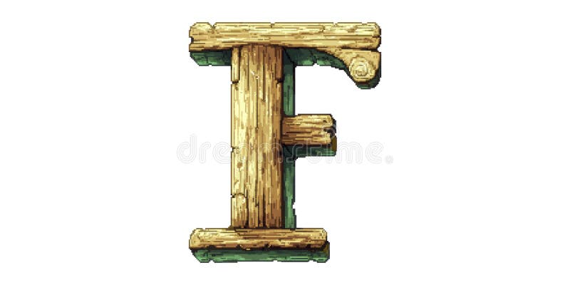 Rustic Wooden Letter Typography Font Alphabet Transparent Background ...
