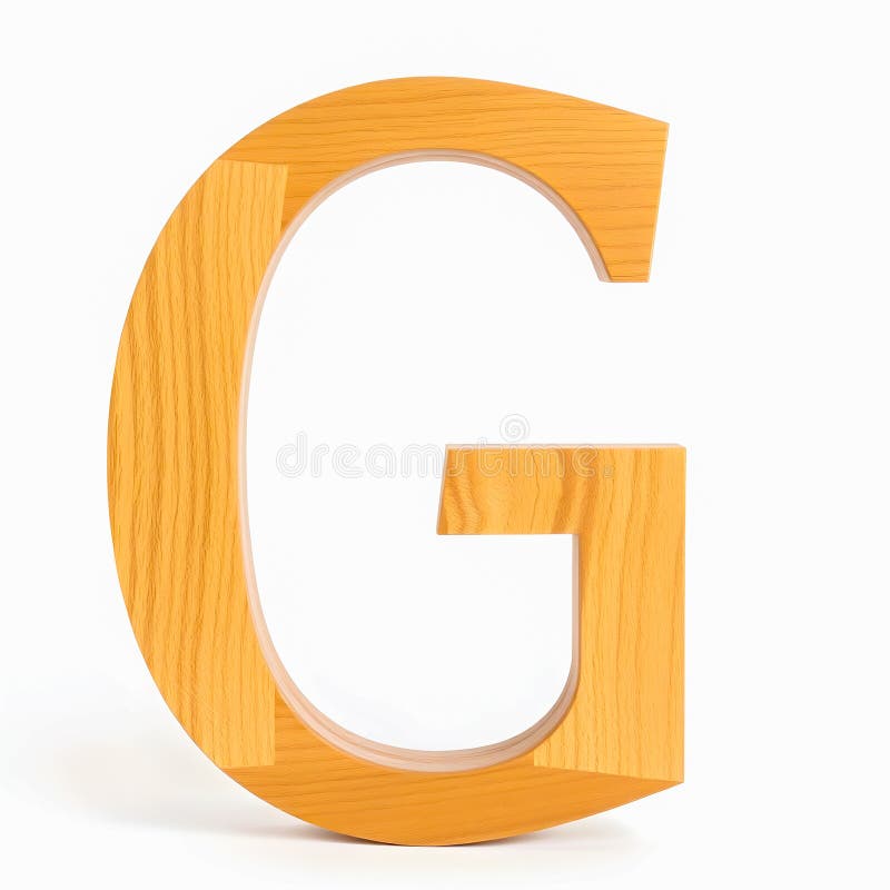 Wooden Letter G Isolated White Background Illustration Stock Photos ...