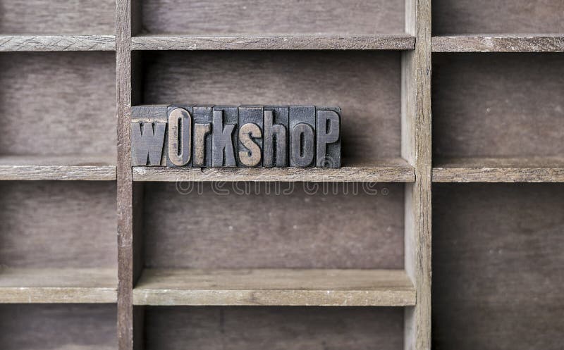 Wooden Letter Workshop stock image. Image of grunge, industry - 79089115