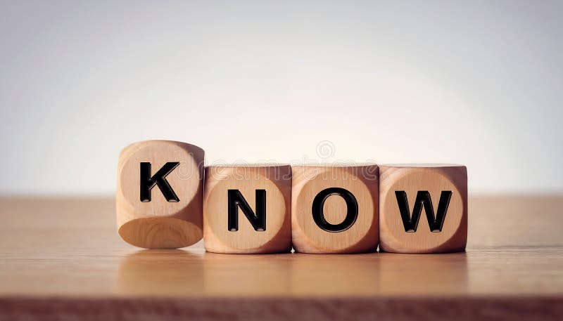 Wooden Letter Blocks Displaying the Word Know on a Wooden Surface. AI ...