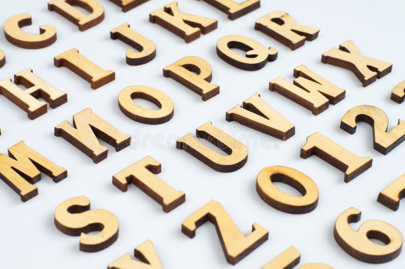 Wooden letters stock illustration. Illustration of reading - 29502088