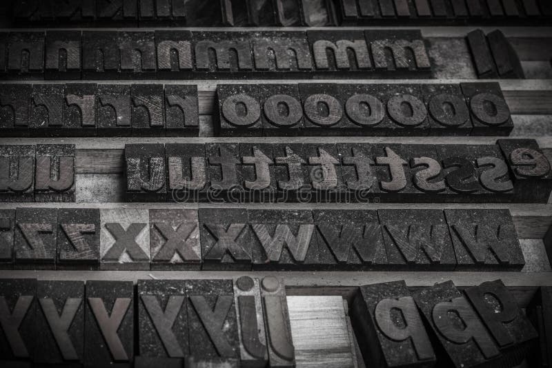 Wooden Letters Blocks from Old Letterpress Alphabet Used for ...