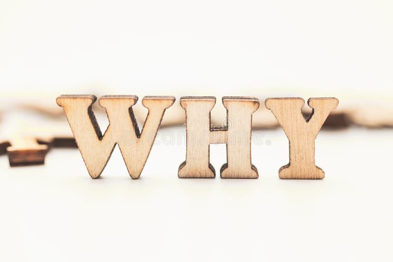 Wooden Letters Forming the Word WHY on a Light Background, Symbolizing ...
