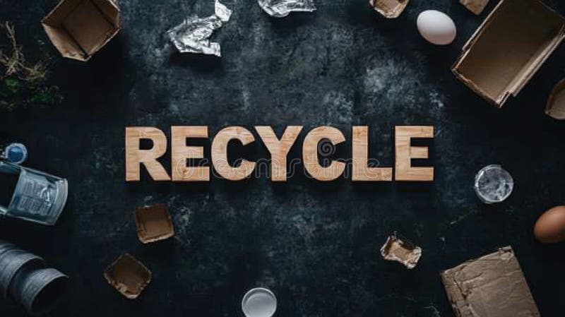 Recycle Reduce Reuse Renew. AI Generated Stock Illustration ...