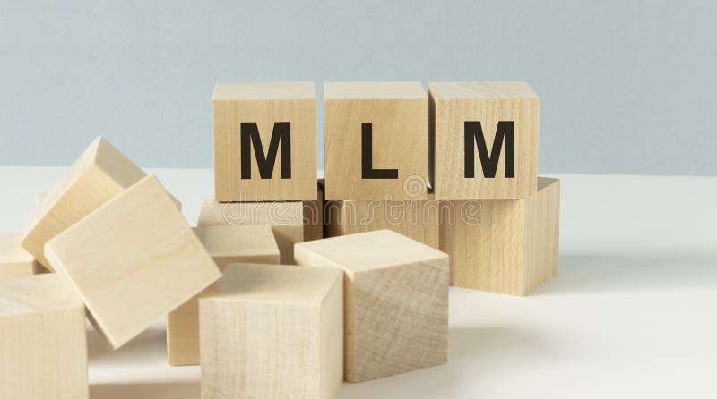 Wooden Letters Spelling MLM, Management Stock Image - Image of ...