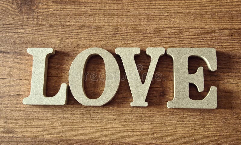 Wooden Letters with Word Love Stock Photo - Image of vintage, heart ...