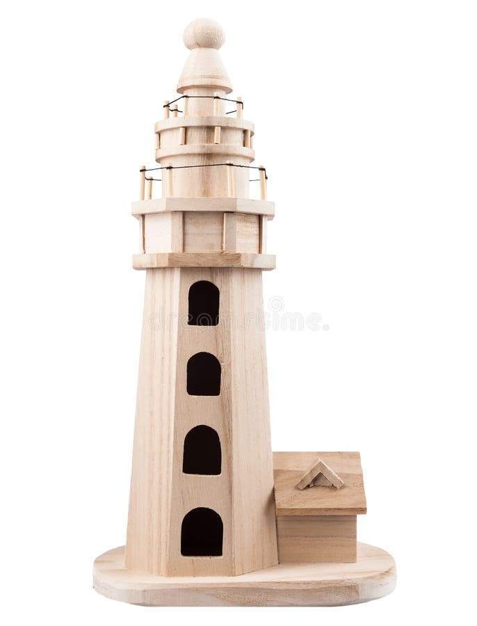 Wooden lighthouse stock image. Image of concepts, white - 28807853
