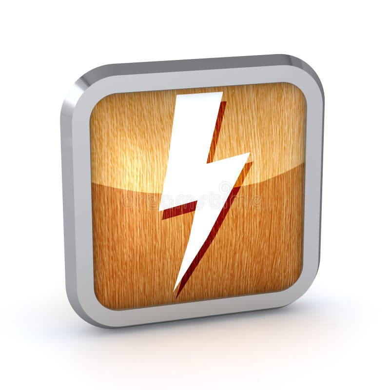Lightning Icons Badge for Game Ui Stock Vector - Illustration of power ...