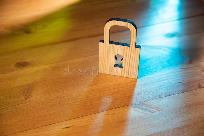 Old wooden box with lock stock photo. Image of closed - 43927604