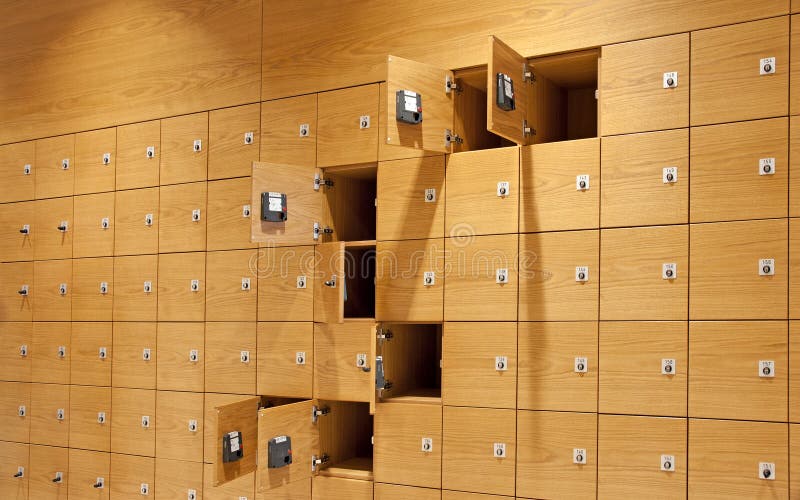 Wooden lockers stock image. Image of pattern, wood, wooden - 28319725