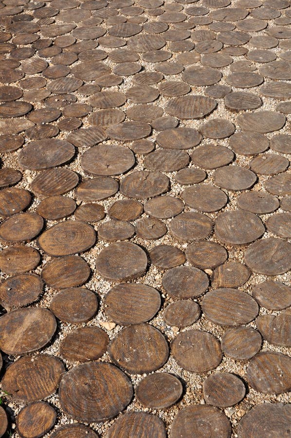 Wooden log floor stock photo. Image of outdoors, empty - 16846428