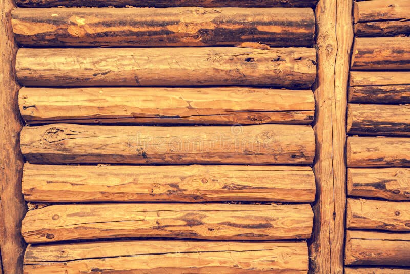 Wooden Log Wall Background stock image. Image of wall - 128554095