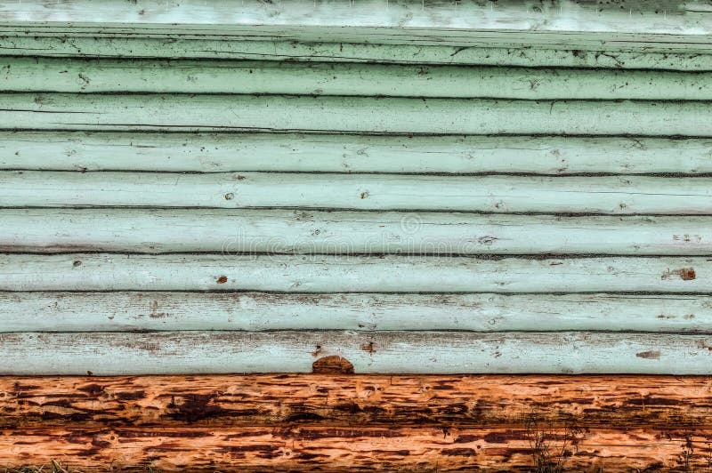 Wooden Log Wall Blue. Background Stock Photo - Image of outdoor, blue ...